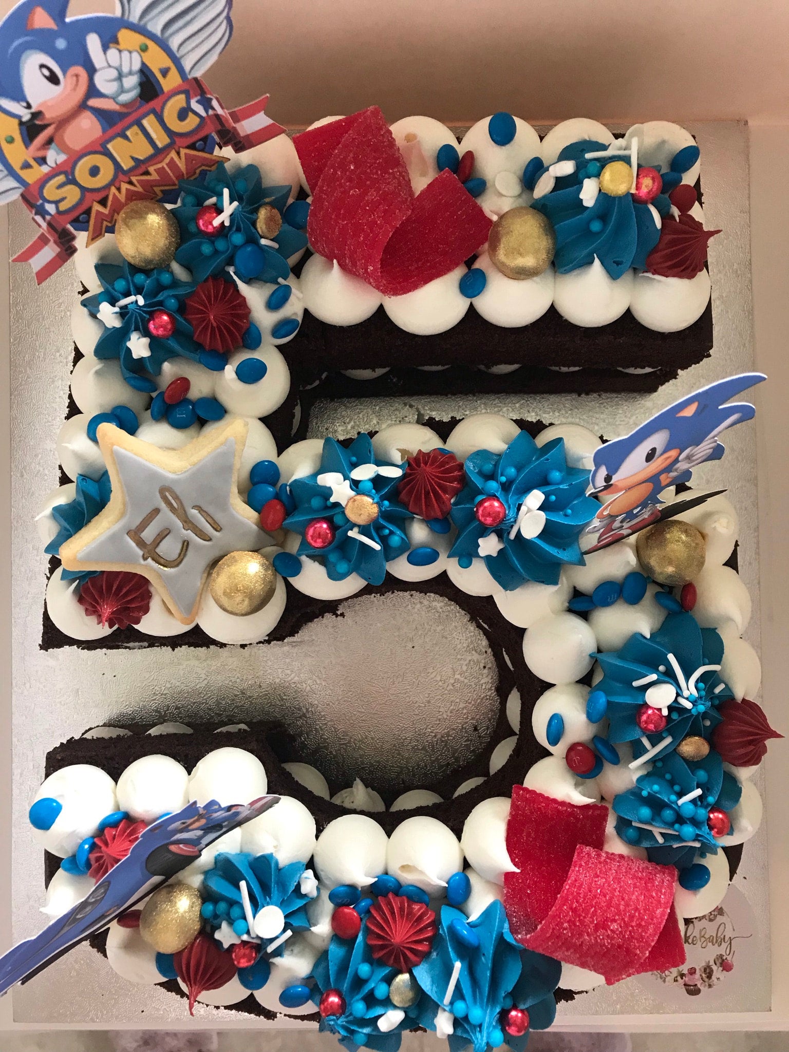 Sonic Number Cake | Cupcake Baby